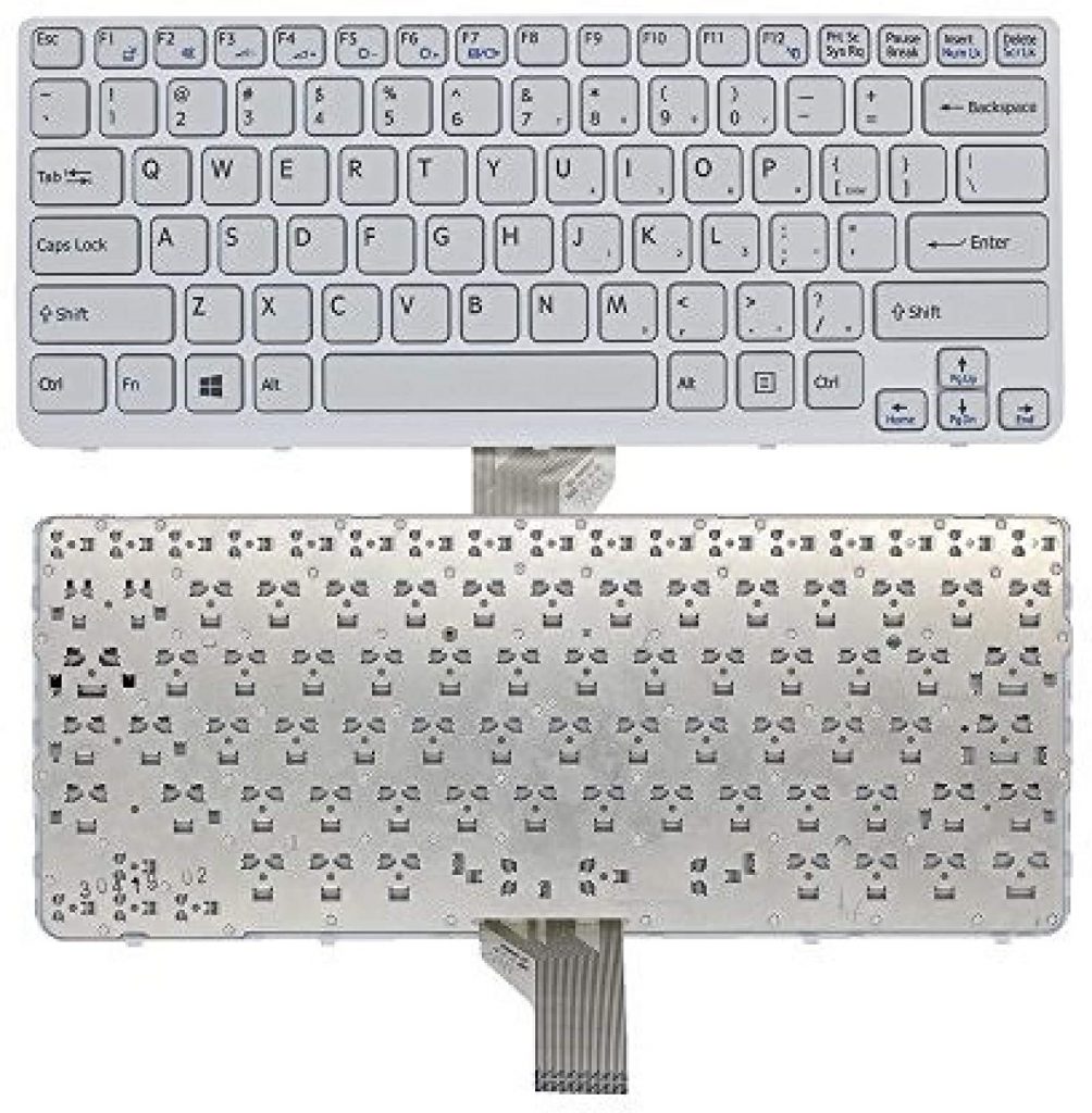 Laptop Keyboard for Sony Vaio SVE14 Series (White) In Hyderabad