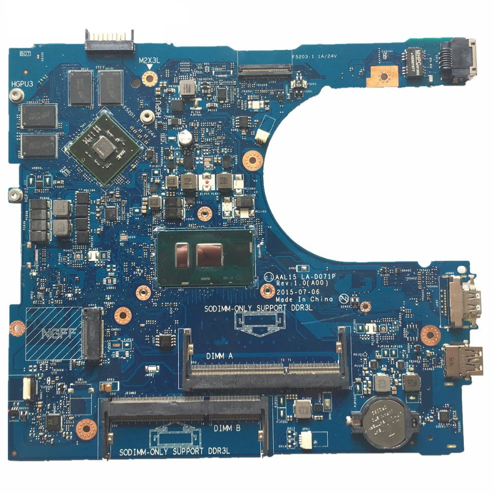Dell 5559 Laptop AAL15 LA-D071P Integrated Motherboard In Hyderabad